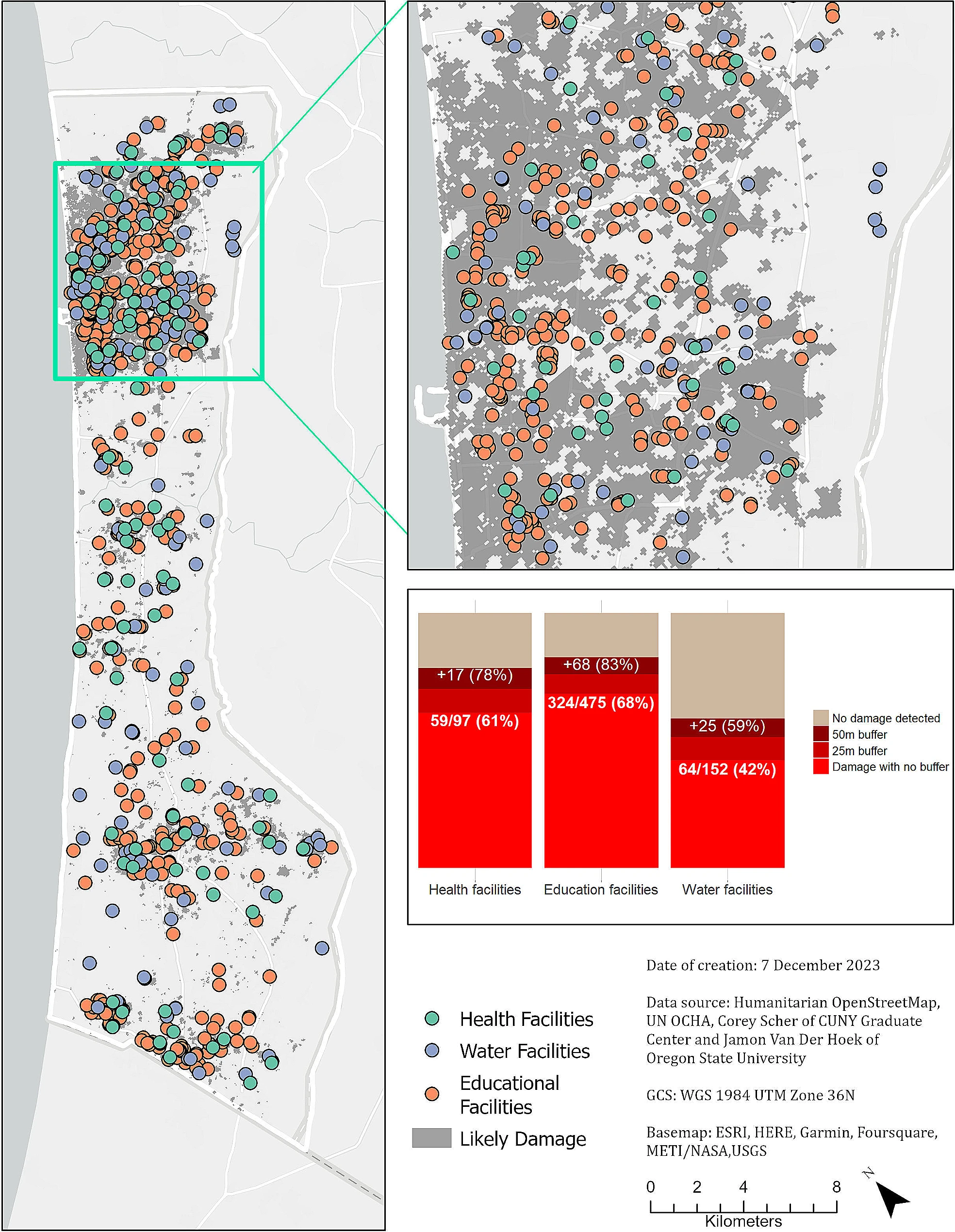‘Nowhere and no one is safe’: spatial analysis of damage to critical ...